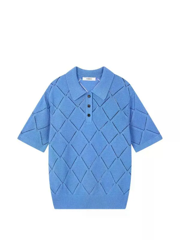 STUDIO TOMBOY Diamond Jacquard Knit - Blue
