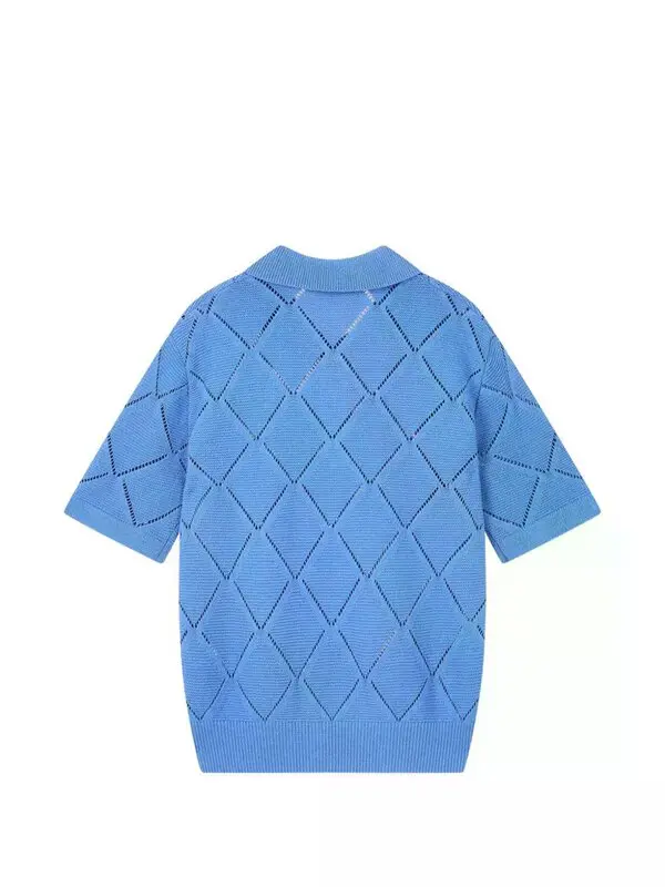 STUDIO TOMBOY Diamond Jacquard Knit - Blue