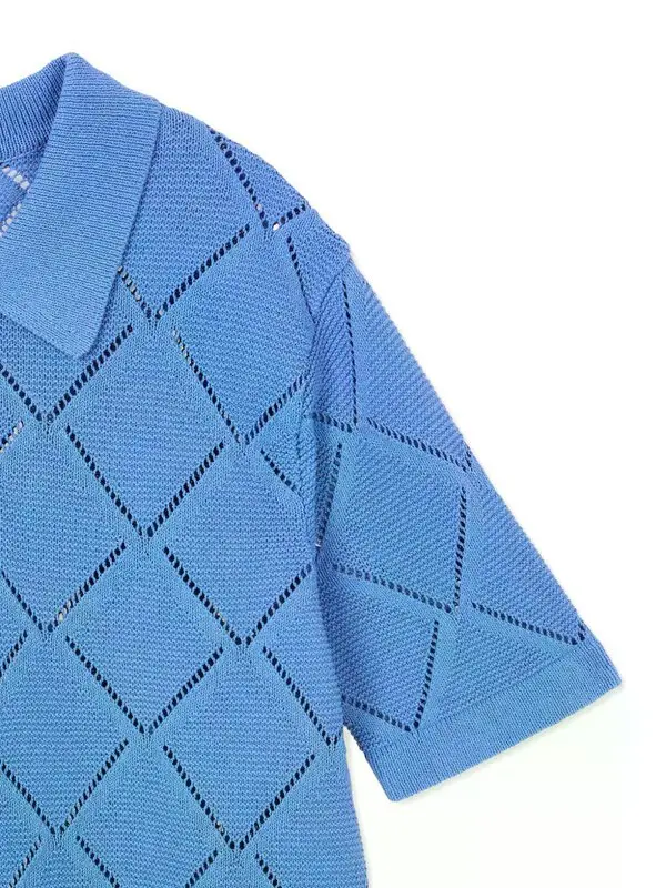 STUDIO TOMBOY Diamond Jacquard Knit - Blue