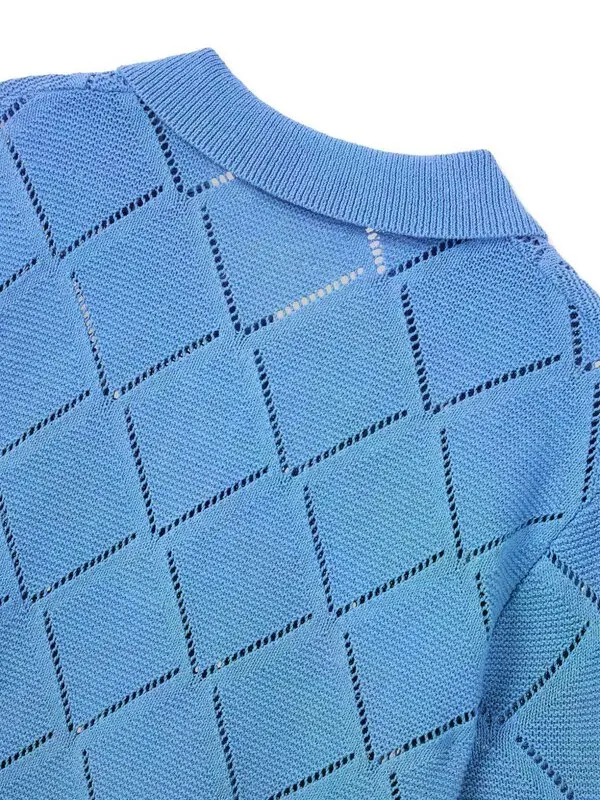 STUDIO TOMBOY Diamond Jacquard Knit - Blue