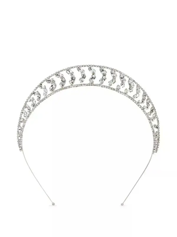 JENNIFER BEHR Alessa Crystal Tiara - Silver