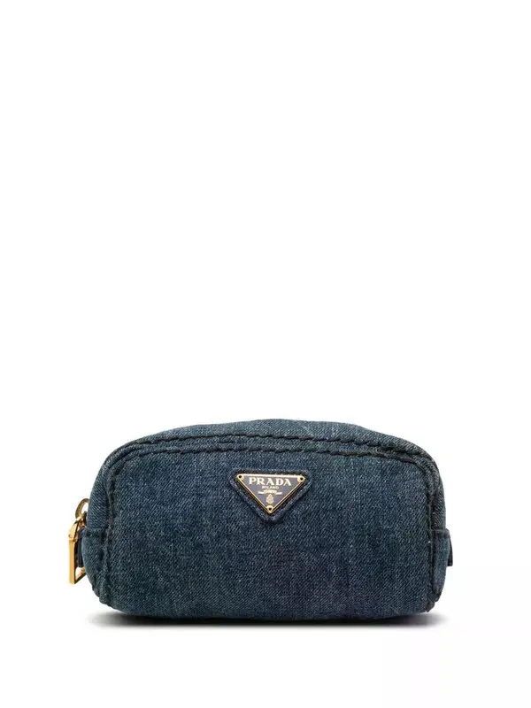 Prada 2000-2013 Denim Cosmetic Pouch