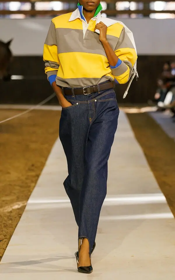Stella McCartney Cotton Stirrup Slim Jeans - Blue