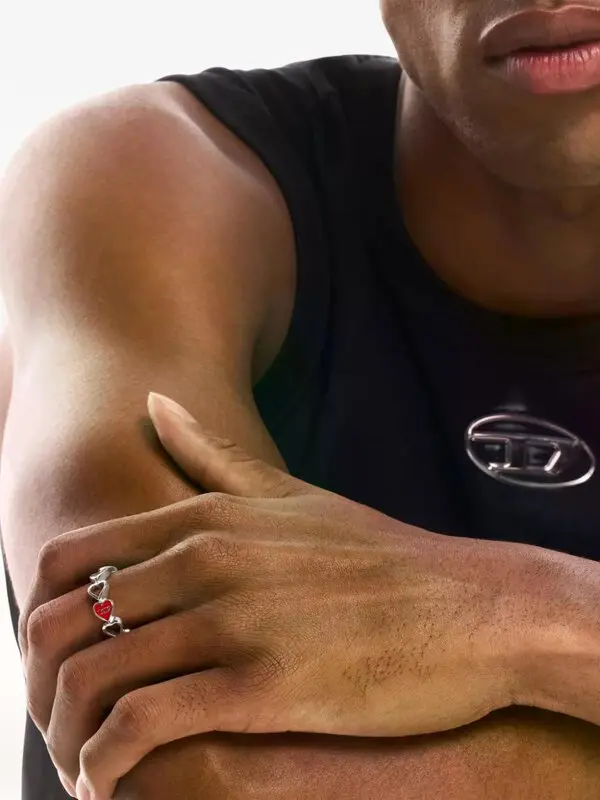 DIESEL® Heart Enamel Ring