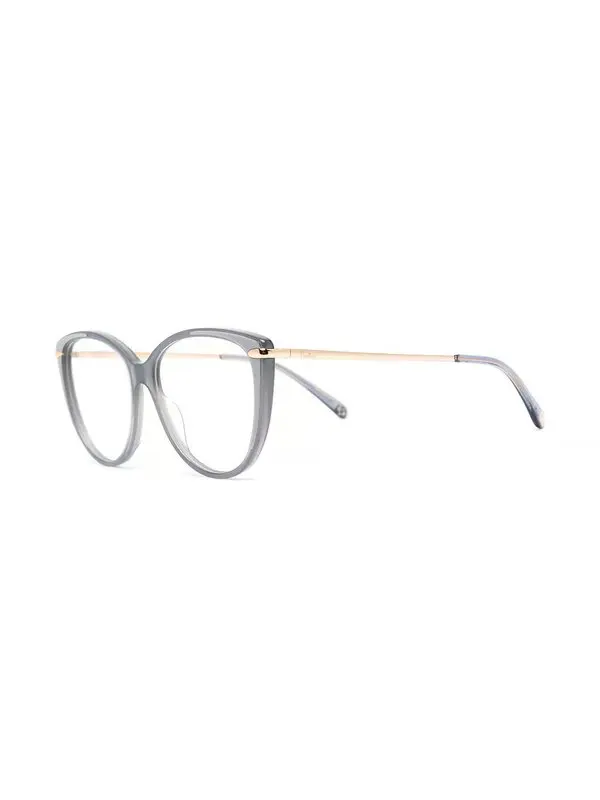 Pomellato Gold Round Frame Glasses