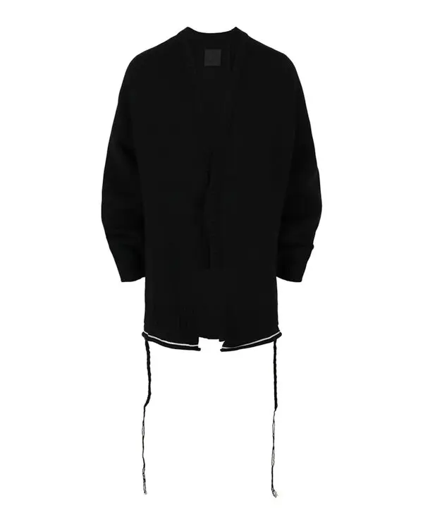 Givenchy Striped Trim Ulock Cardigan