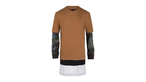 Givenchy Overlapped Long Sleeve T-shirt - Multicolor