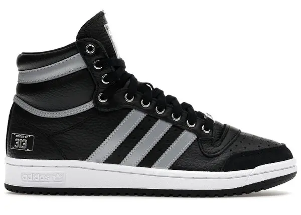 Adidas Top Ten Hi High-top Sneakers - Black/silver/white