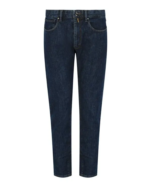SLOWEAR Incotex Slim-fit 5-pocket Denim Jeans - Dark Blue