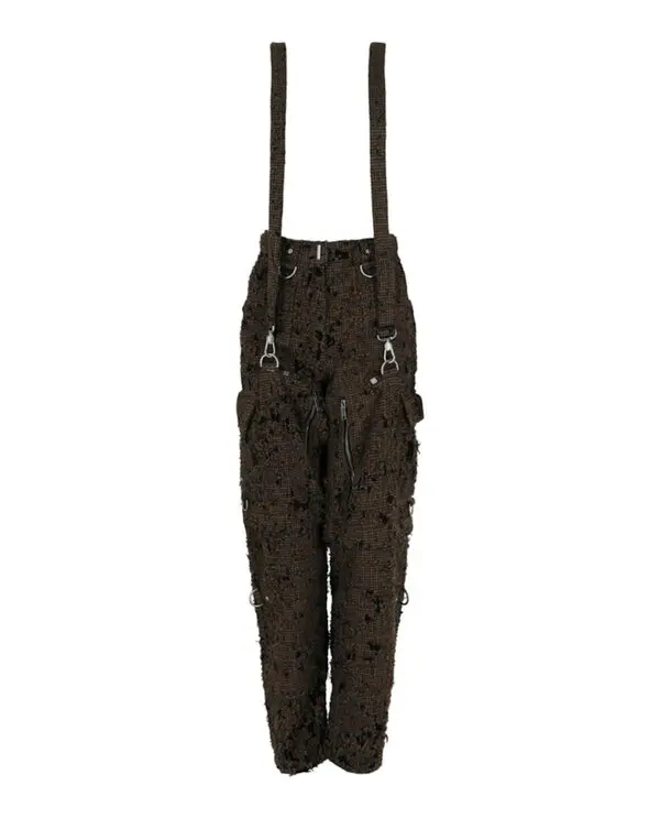Givenchy Two-in-one Detachable Pants With Suspenders - Black Brown