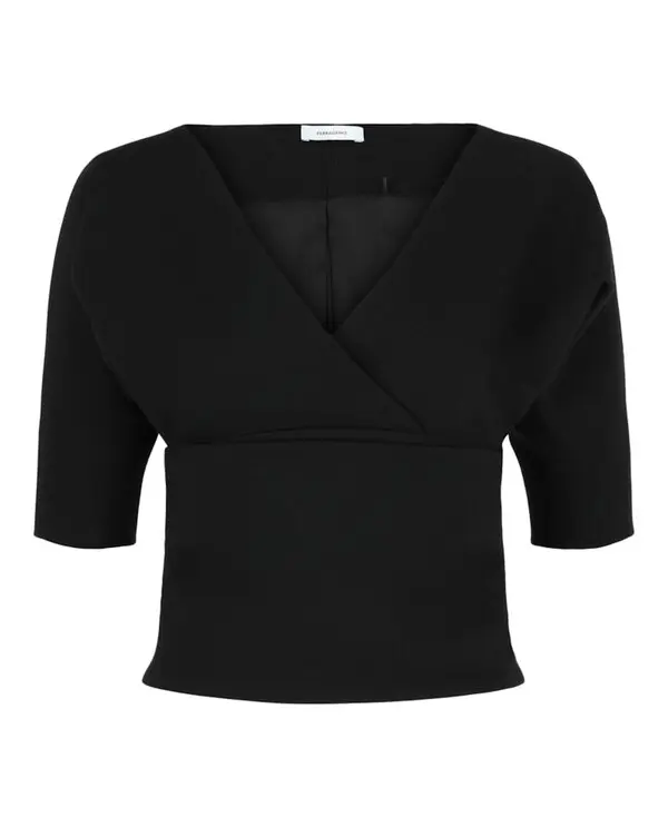 FERRAGAMO Layered Woolblend Blouse