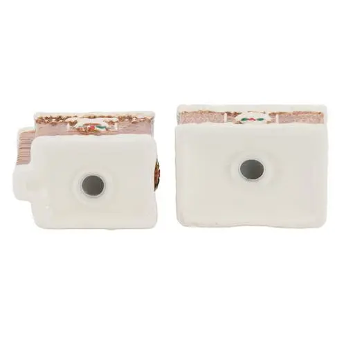 MARTHA STEWART Ceramic Gingerbread House Salt And Pepper Shaker Set