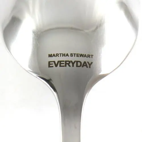 MARTHA STEWART 8 Piece Stainless Steel Teaspoon Set