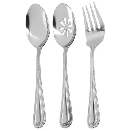 GIBSON HOME 87 Piece Stainless Steel Flatware And Serving Utensil Set
