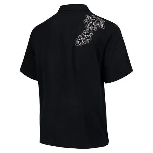 Tommy Bahama Miami Dolphins Hibiscus Camp Button-up Shirt