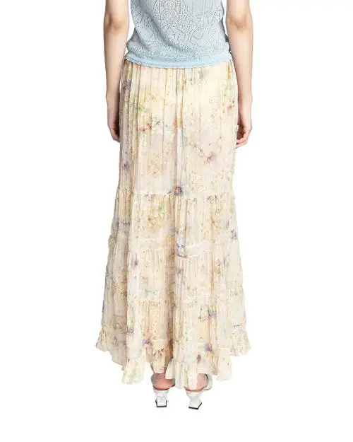 Anna Sui Oasis Blooms Maxi Skirt