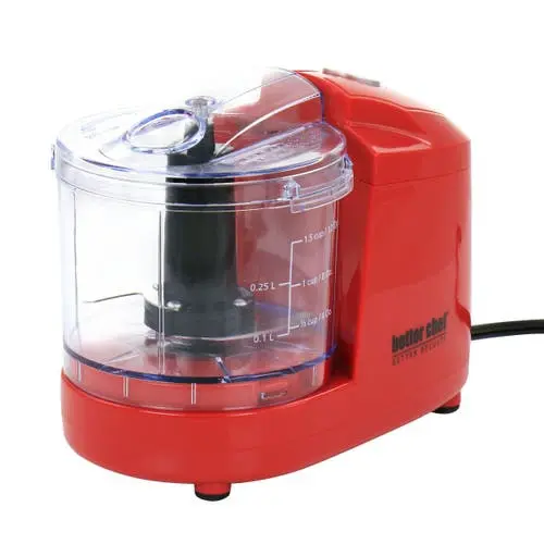 BETTER CHEF Compact 12 Ounce Mini Chopper - Red