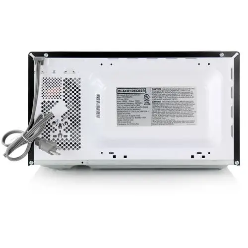 BLACK AND DECKER 700w Digital Microwave Oven With Turntable In Stainless Steel