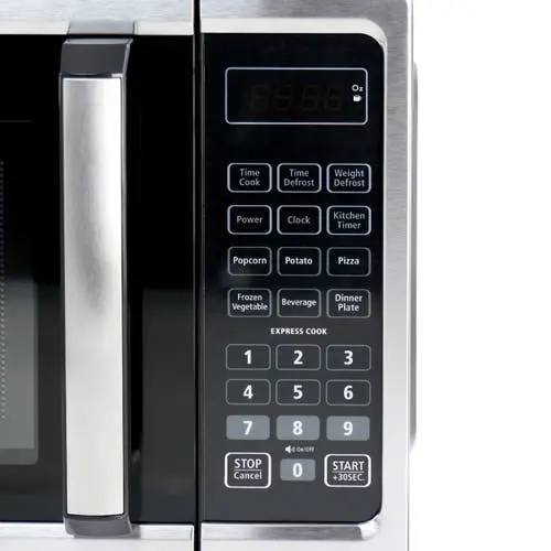 BLACK AND DECKER 700w Digital Microwave Oven With Turntable In Stainless Steel