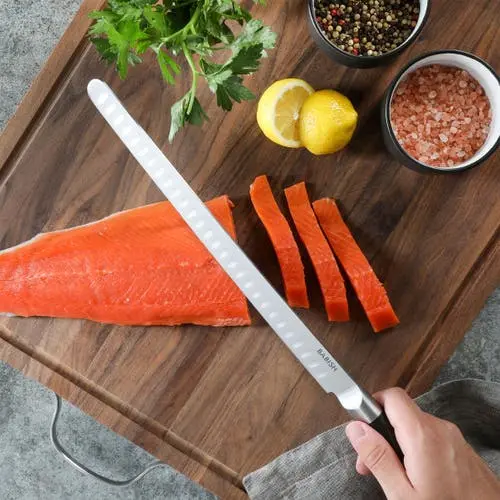 BABISH 12 Inch High-carbon Stainless Steel Full Tang Super Slicer