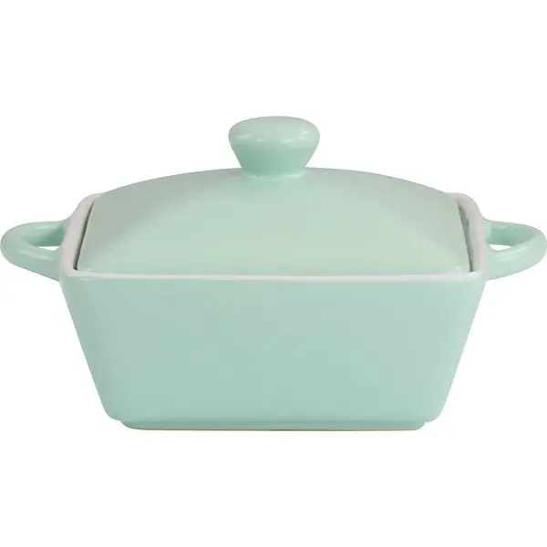 MARTHA STEWART Mini Stoneware Casserole With Lid - Mint