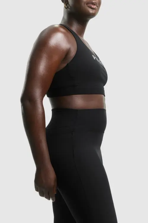 PELOTON Cadent Everyday Racerback Bra - Jet Black