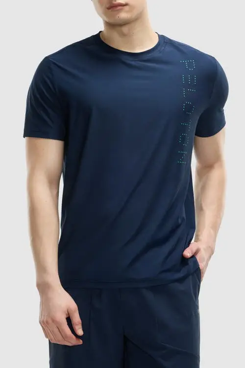 PELOTON Essential Multi Seam Short Sleeve T-shirt - Deep Navy