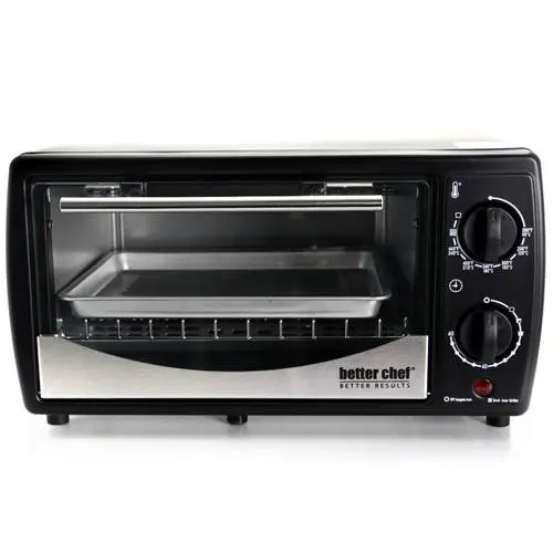 BETTER CHEF 9 Liter Stainless Steel Toaster Oven And Broiler
