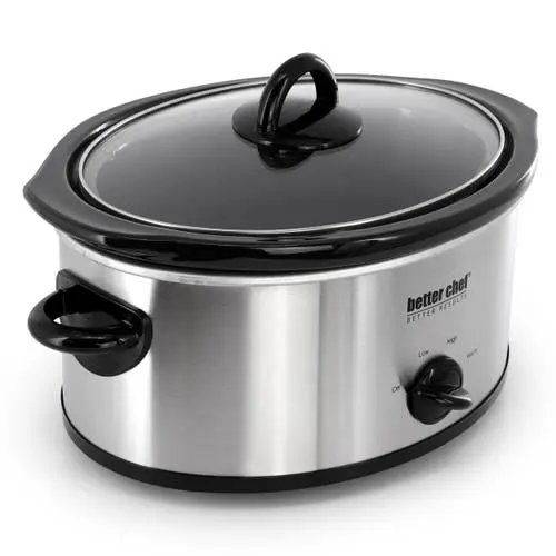 BETTER CHEF 3 Quart Slow Cooker With Removable Stoneware Crock