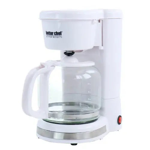 BETTER CHEF 12 Cup 900 Watt Coffee Maker - White