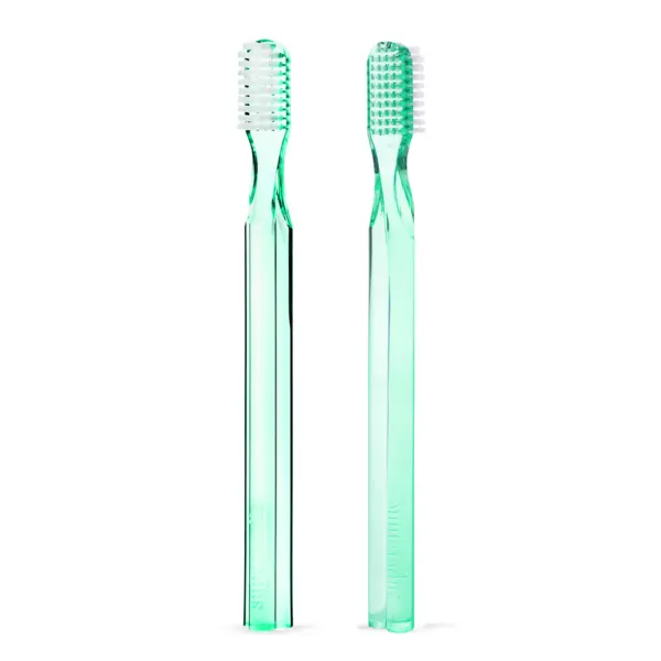 SUPERSMILE 2-pack New Generation 45° Patented Long Toothbrush - Green