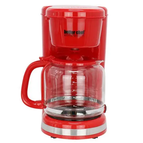 BETTER CHEF 12 Cup 900 Watt Coffee Maker - Red
