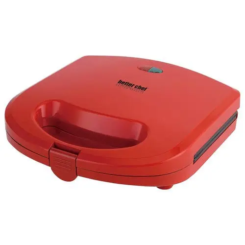 BETTER CHEF Electric Nonstick Waffle Maker - Red