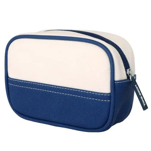 LANDS' END Rectangular Travel Dopp Kit - Navy