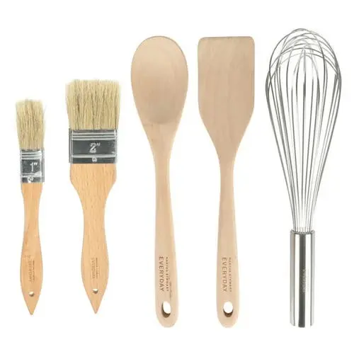 MARTHA STEWART 18 Piece Stainless Steel And Wood Assorted Gadget Set