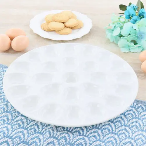 OUR TABLE Simply 13 Inch Egg Serving Platter