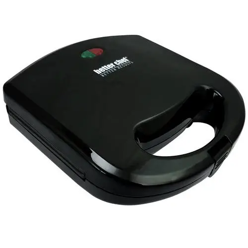 BETTER CHEF Nonstick Portable Waffle Maker - Black