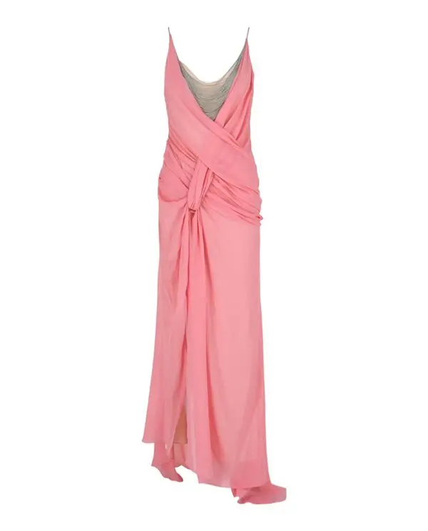 Givenchy Draped Chain Dress With Chains