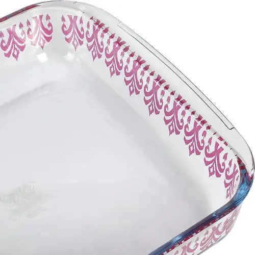 SPICE BY TIA MOWRY 1.8 Quart Spicy Cloves Glass Square Baker