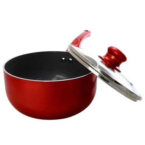 BETTER CHEF 1.5 Quart Ceramic Coated Saucepan With Glass Lid
