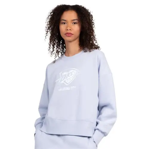 STARTER Oklahoma City Thunder Pastel Boxy Sweatshirt - Light Blue