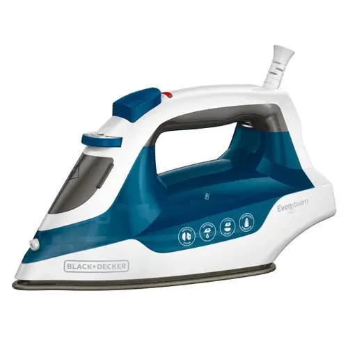 BLACK AND DECKER Easy Steam Nonstick Compact Iron With Even Steam - Blue