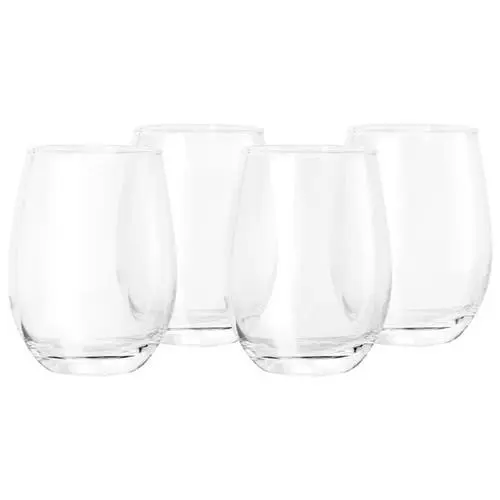 GIBSON HOME Belinni 4 Piece 18oz Classic Stemless Wine Glass Set - Clear