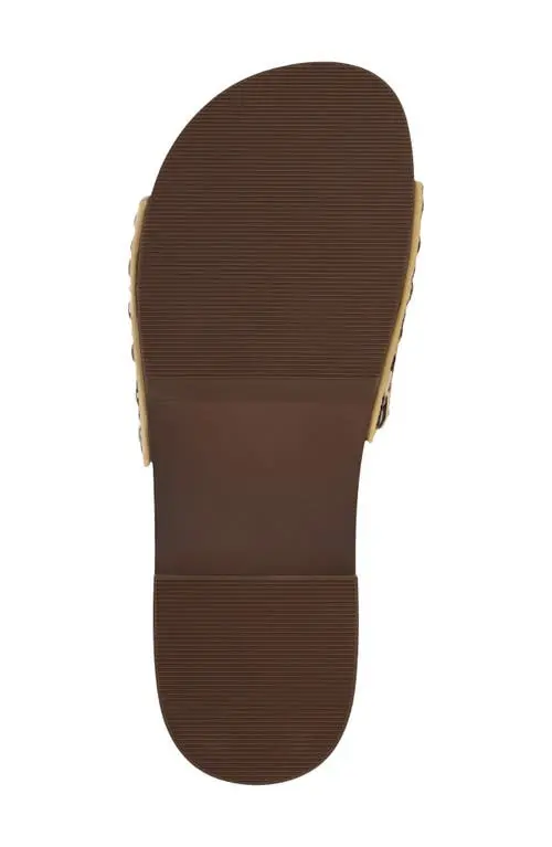 Mia Lanell Genuine Calf Hair Slide Sandal - Leopard Print