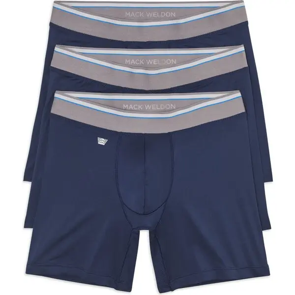 Mack Weldon 3-pack Endurance Fx Boxer Briefs - True Navy