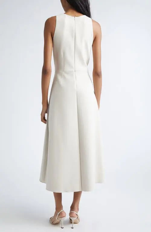 Max Mara Pleated Scuba Jersey Fit-and-flare Dress
