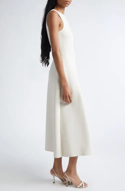 Max Mara Pleated Scuba Jersey Fit-and-flare Dress