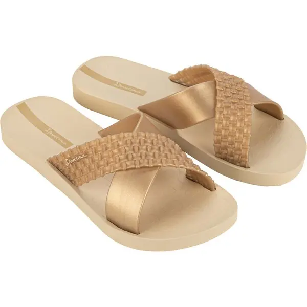 Ipanema Sense Slide Sandal - Beige Gold