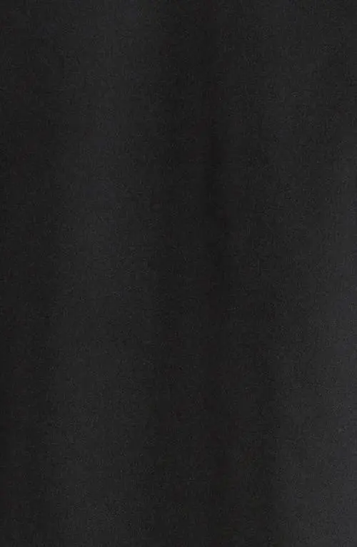 OPEN EDIT Boxy Stretch Satin Short Pajamas - Black