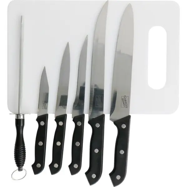Gibson 7pc Canterbury Stainless Steel Cutlery Set - Black